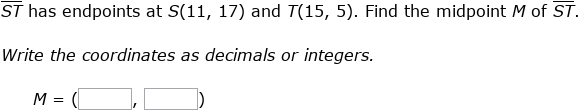 IXL - Midpoint formula (Grade 10 maths practice)