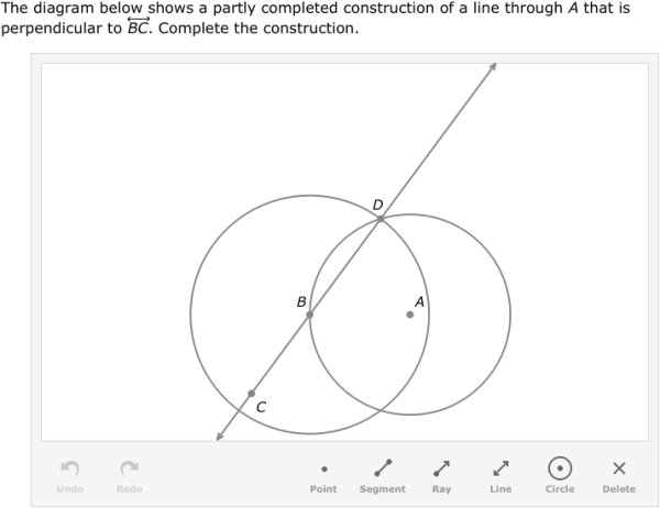 IXL - Construct a perpendicular line (Grade 8 maths practice)