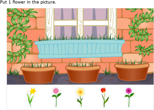 IXL - Count using stickers - up to 3 (Kindergarten maths practice)