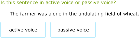 IXL - Identify active and passive voice (Grade 8 English practice)