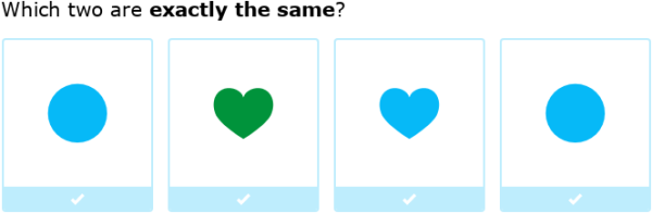 IXL - Same (Kindergarten maths practice)