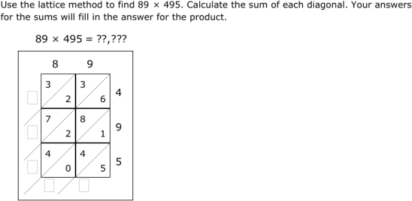 IXL - Lattice multiplication (Grade 4 maths practice)