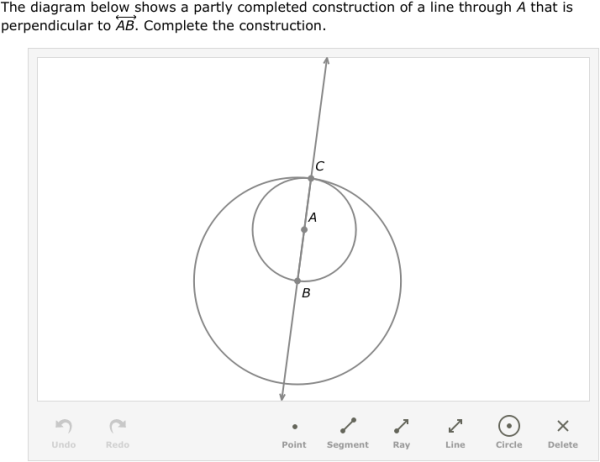 IXL - Construct a perpendicular line (Grade 10 maths practice)