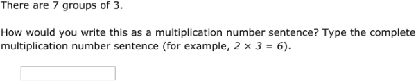 IXL - Multiplication sentences (Grade 3 maths practice)