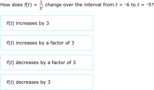 IXL - Exponential functions over unit intervals (Grade 9 maths practice)