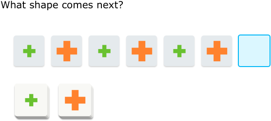 IXL - What comes next? (Preschool maths practice)