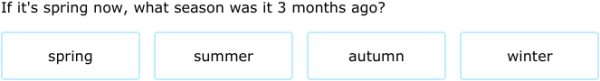 IXL - Seasons (Grade 2 maths practice)
