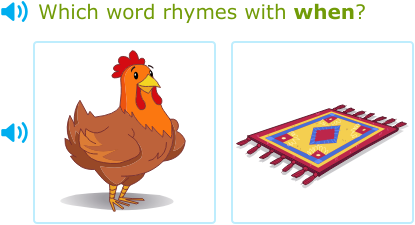 IXL - Choose the picture that rhymes with the word (Preschool English ...