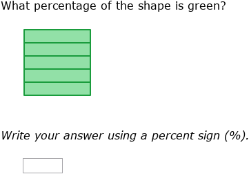 IXL - What percentage is illustrated? (Grade 7 maths practice)