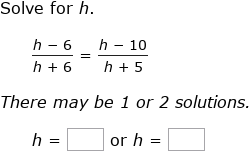 IXL - Solve rational equations (Grade 12 maths practice)