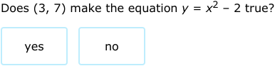IXL - Does (x, y) satisfy an equation? (Grade 6 maths practice)