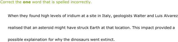 IXL - Correct errors with commonly misspelled words (Grade 9 English ...
