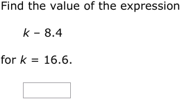 IXL - Evaluate variable expressions with decimals (Grade 6 maths practice)