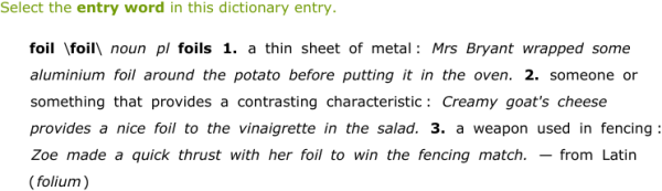 IXL - Use dictionary entries (Grade 9 English practice)