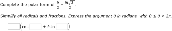 IXL - Convert complex numbers from rectangular to polar form (Grade 12 ...