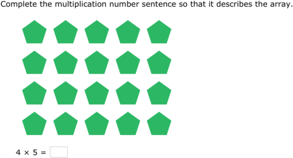 IXL - Write multiplication sentences for arrays (Grade 3 maths practice)