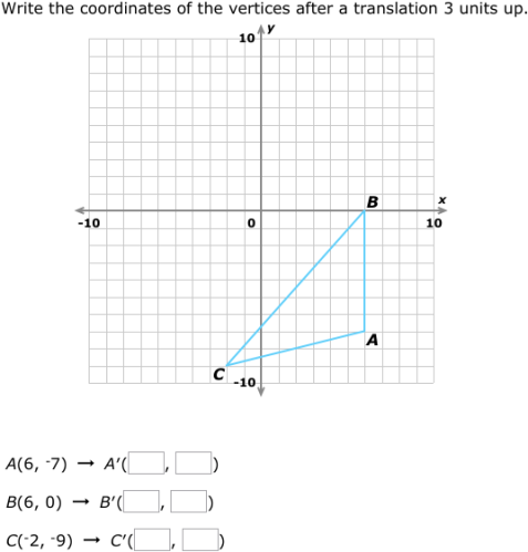 IXL - Translations: find the coordinates (Grade 8 maths practice)