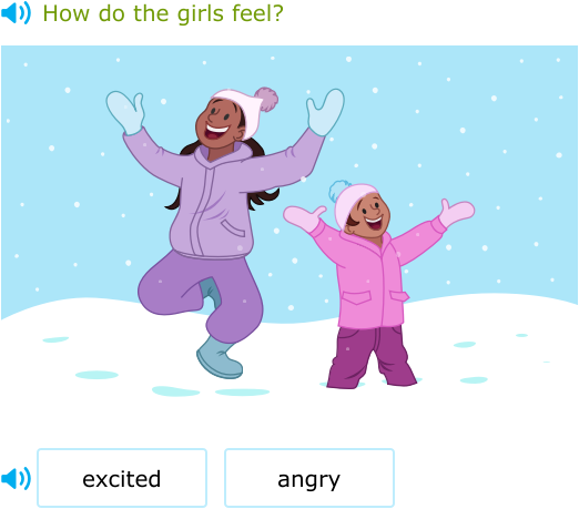 IXL - Which feeling matches the picture? (Kindergarten English practice)
