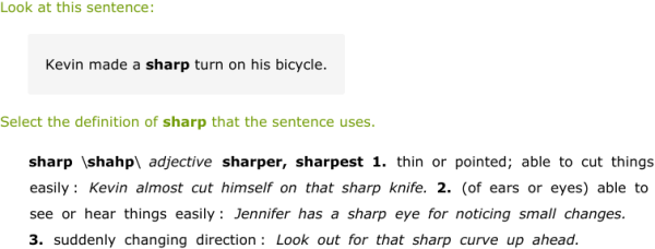 IXL - Use dictionary definitions (Grade 3 English practice)