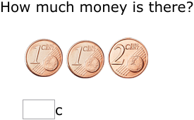 IXL - Count money - 1c and 2c coins (Kindergarten maths practice)