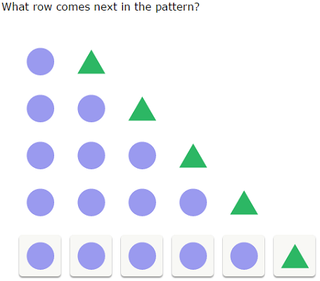 IXL - Find the next row in a growing pattern (Grade 3 maths practice)