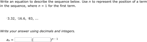 IXL - Write variable expressions for geometric sequences (Grade 10 maths practice)