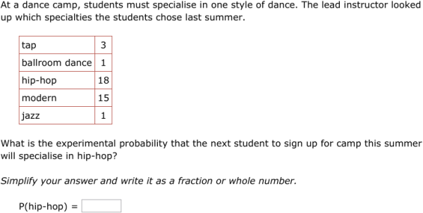 IXL - Experimental probability (Grade 9 maths practice)