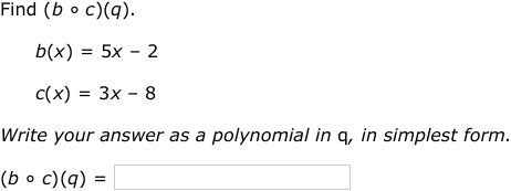 IXL - Composition of linear functions: find an equation (Grade 11 maths ...