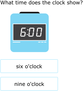 IXL - Match digital clocks and times (Kindergarten maths practice)