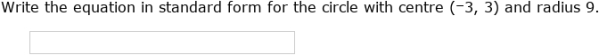 IXL - Write equations of circles in standard form using properties (Grade 11 maths practice)