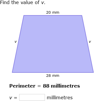 IXL - Perimeter (Grade 8 maths practice)