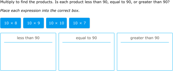 IXL - Multiplication facts for 2, 3, 4, 5, 10: sorting (Grade 3 maths ...