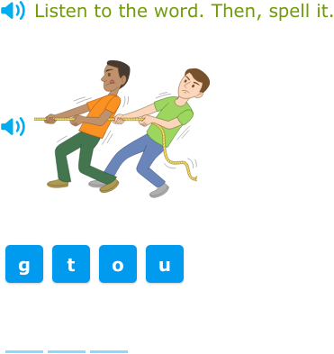 IXL - Spell the short vowel word (Kindergarten English practice)