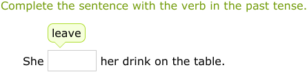IXL - Form and use the irregular past tense: set 1 (Grade 3 English ...