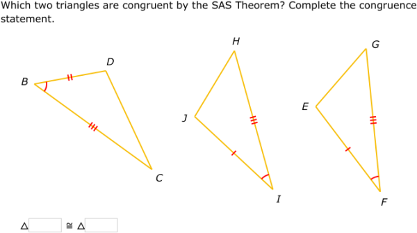 IXL - SSS and SAS Theorems (Grade 10 maths practice)