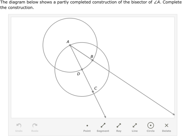 IXL - Construct an angle bisector (Grade 11 maths practice)