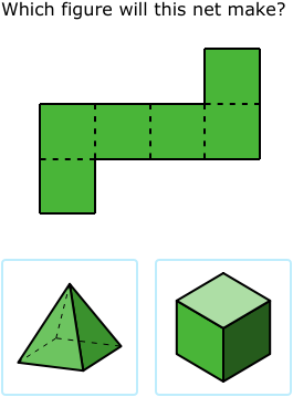 IXL - Nets of three-dimensional figures (Grade 4 maths practice)