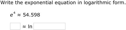 IXL - Convert between natural exponential and logarithmic form (Grade ...
