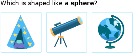 IXL - Shapes of everyday objects I (Kindergarten maths practice)