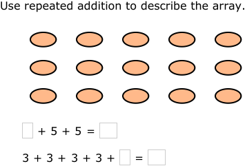 IXL - Write addition sentences for arrays - sums to 25 (Grade 2 maths ...