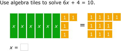 IXL - Model and solve equations using algebra tiles (Grade 9 maths ...