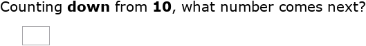 IXL - Count up and down to find the next number - up to 10 ...