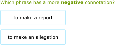 IXL - Positive and negative connotation (Grade 7 English practice)