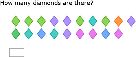 IXL - Count shapes - up to 20 (Preschool maths practice)