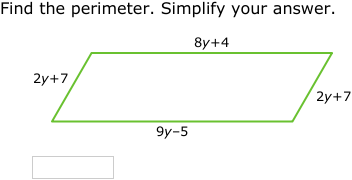 IXL - Add polynomials to find perimeter (Grade 10 maths practice)