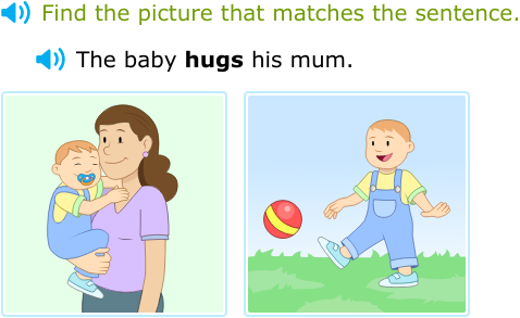 IXL - Find the picture that matches the action verb (Kindergarten ...