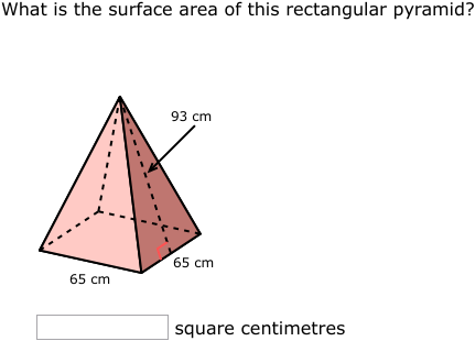 IXL - Surface area of pyramids and cones (Grade 10 maths practice)